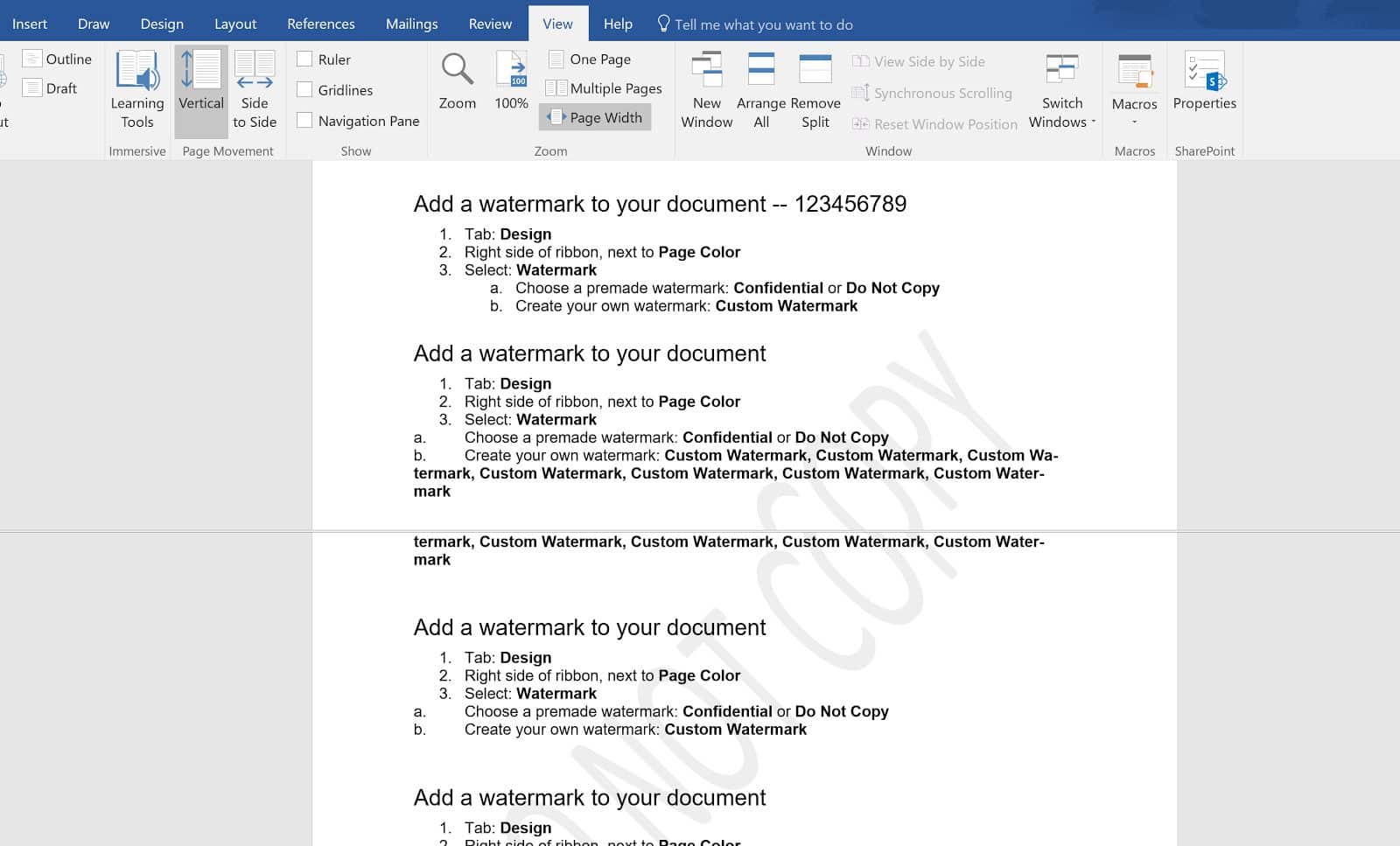 Microsoft Word Features for Efficient Document Creation