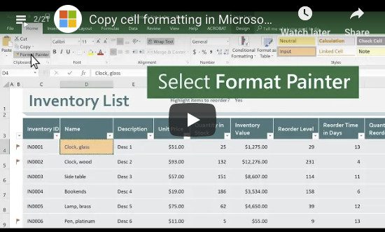 How To Copy Cell Formatting In Microsoft Excel